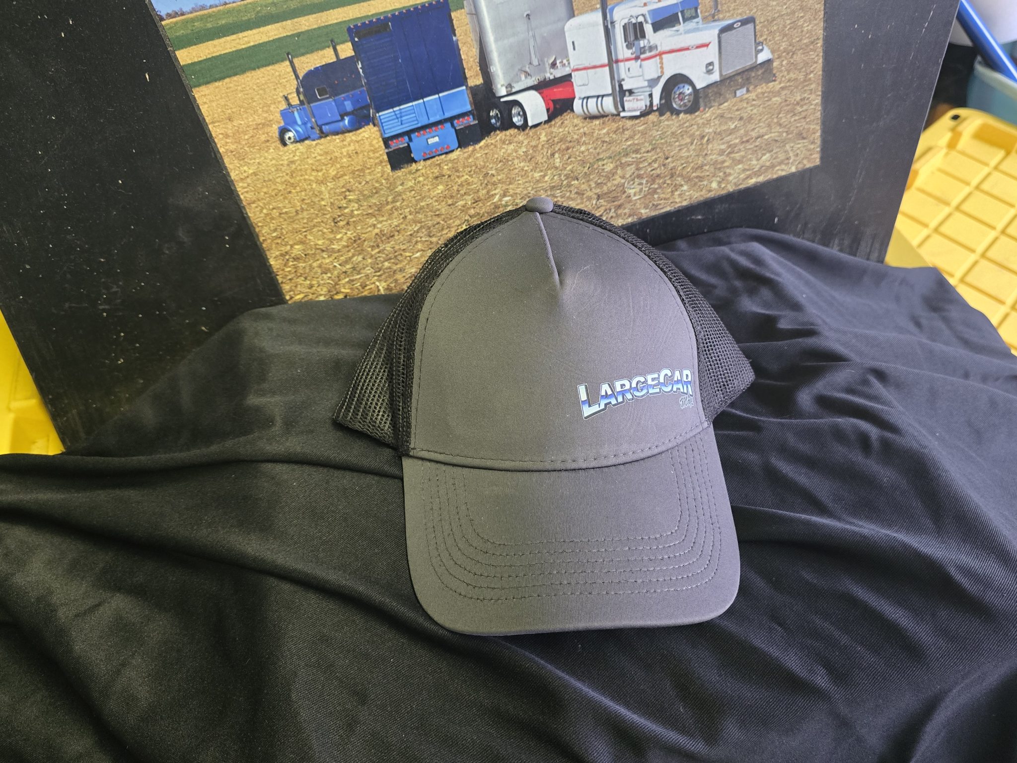 Snap Back Mesh Back hat Grey with Black Mesh MW Logo – LargeCarMag ...
